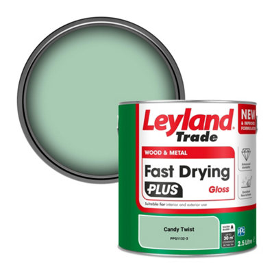 Leyland Trade Wood & Metal Fast Drying PLUS Gloss Paint Candy Twist ...
