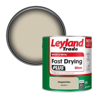 Leyland Trade Wood & Metal Fast Drying PLUS Gloss Paint Chopped Nuts ...