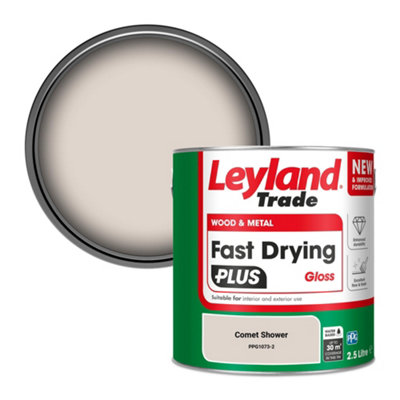 Leyland Trade Wood & Metal Fast Drying PLUS Gloss Paint Comet Shower ...