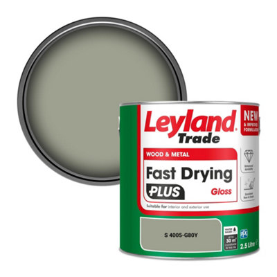 Leyland Trade Wood & Metal Fast Drying PLUS Gloss Paint (S 4005-G80Y) 2.5L