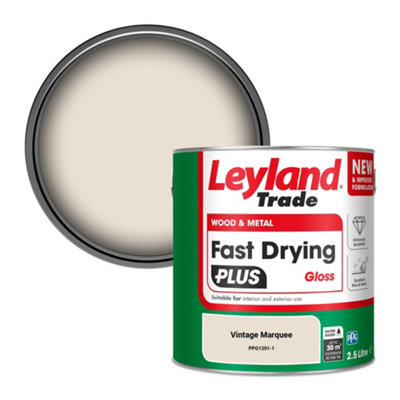 Leyland Trade Wood & Metal Fast Drying PLUS Gloss Paint Vintage Marquee ...