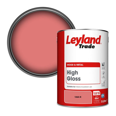 Buy Leyland Trade Wood & Metal High Gloss Paint (1060-R) 5L at B&Q