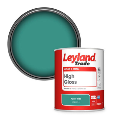 Leyland Trade Wood & Metal High Gloss Paint Azure Tide (PPG1231-6) 1L