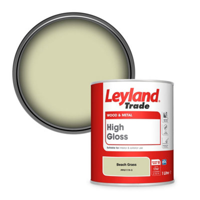 Leyland Trade Wood & Metal High Gloss Paint Beach Grass (PPG1119-3) 1L
