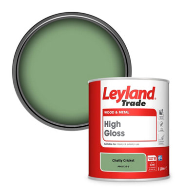 Leyland Trade Wood & Metal High Gloss Paint Chatty Cricket (PPG1131-5) 1L