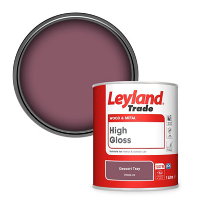 Leyland Trade Wood & Metal High Gloss Paint Dessert Tray (PPG18-23) 1L