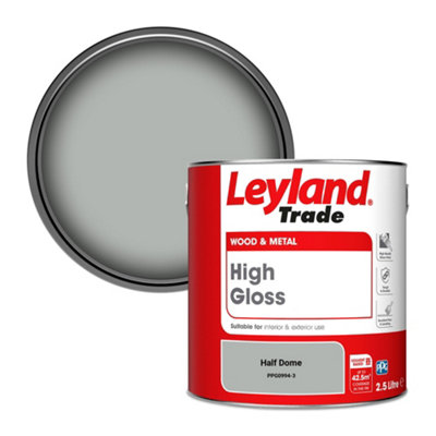 Leyland Trade Wood & Metal High Gloss Paint Half Dome (PPG0994-3) 2.5L