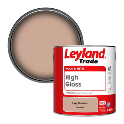 Leyland Trade Wood & Metal High Gloss Paint Lazy Summer (PPG1068-4) 2.5L