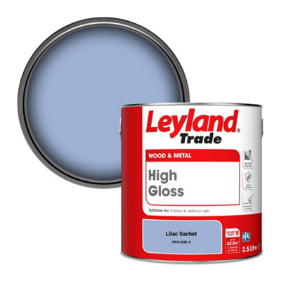 Leyland Trade Wood & Metal High Gloss Paint Lilac Sachet (PPG1245-4) 2.5L