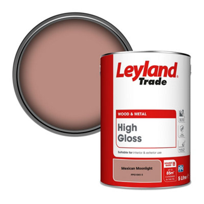 Leyland Trade Wood & Metal High Gloss Paint Mexican Moonlight (PPG1065 ...