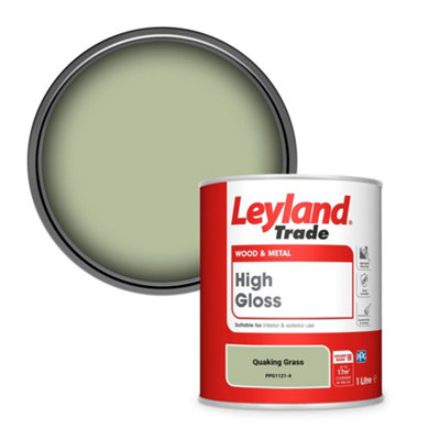 Leyland Trade Wood & Metal High Gloss Paint Quaking Grass (PPG1121-4) 1L