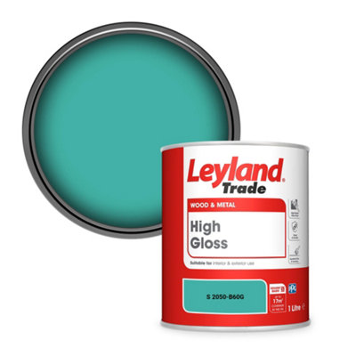 Leyland Trade Wood & Metal High Gloss Paint (S 2050-B60G) 1L