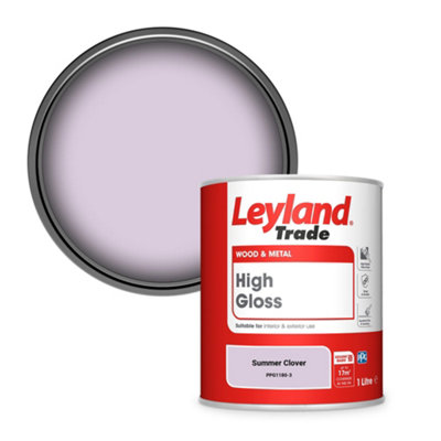 Leyland Trade Wood & Metal High Gloss Paint Summer Clover (PPG1180-3) 1L