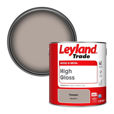 Leyland Trade Wood & Metal High Gloss Paint Thumper (PPG1075-4) 2.5L