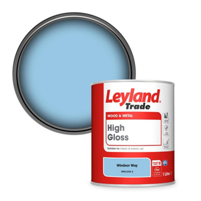 Leyland Trade Wood & Metal High Gloss Paint Windsor Way (PPG1239-3) 1L