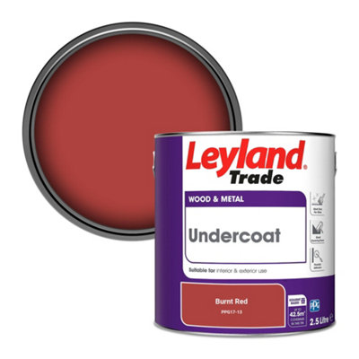 Leyland Trade Wood & Metal Undercoat Paint Burnt Red (PPG17-13) 2.5L