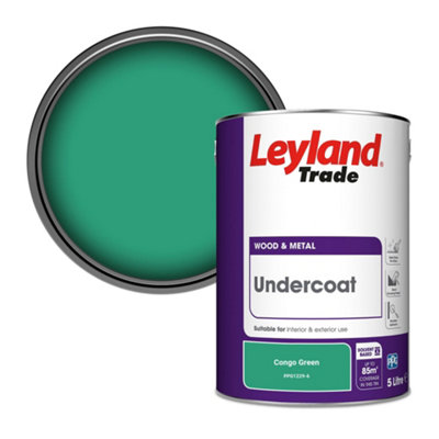 Leyland Trade Wood & Metal Undercoat Paint Congo Green (PPG1229-6) 5L