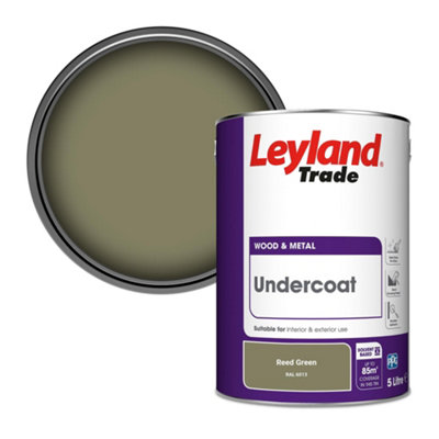 Leyland Trade Wood & Metal Undercoat Paint Reed Green (RAL 6013) 5L