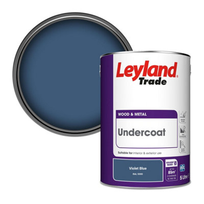 Leyland Trade Wood & Metal Undercoat Paint Violet Blue (RAL 5000) 5L