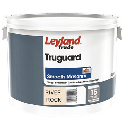 Leyland Truguard River Rock Smooth Masonry Paint 10L at B&Q