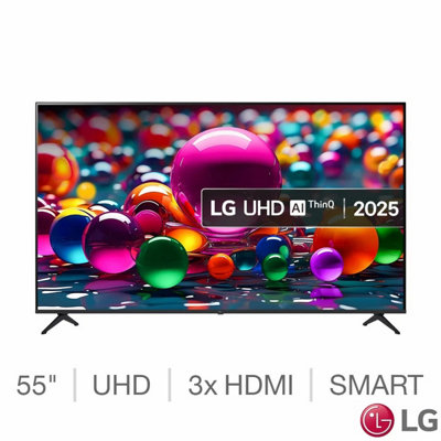 LG 55 Inch 4K Ultra HD Smart TV with AI Processor Gen8, HDR10 Pro, AI ...