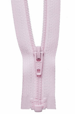 LGT/W O/E ZIP 25CM - Light-Weight Open End Zip: 25cm: Light Pink - YKK
