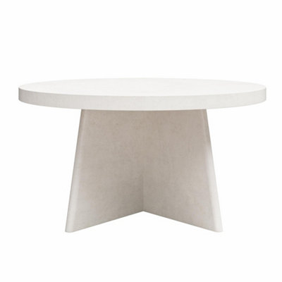 Liam Round Coffee Table Plaster
