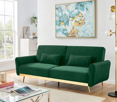 Jade velvet sofa store