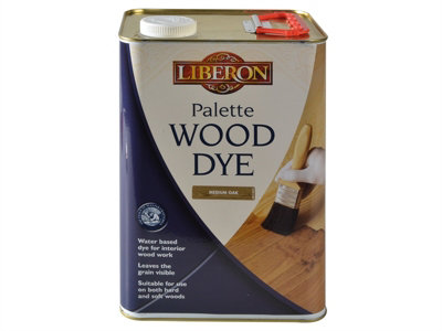 Liberon 014405 Palette Wood Dye Medium Oak 5 litre LIBWDPMO5L | DIY at B&Q