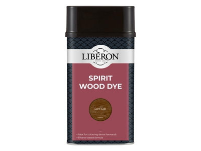 Liberon Dark Oak Wood Dye 1 Litre - Premium Spirit Stain for Furniture ...