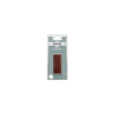 Liberon Dark Shellac Filler Sticks - Pack of 3 for Effortless Wood Repair