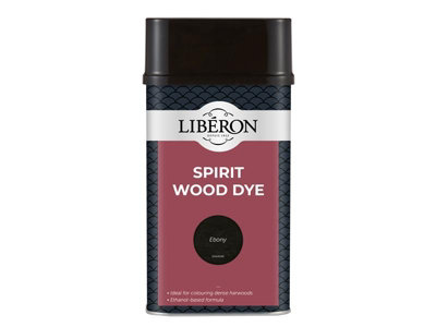 Liberon Spirit Wood Dye in Ebony - 1 Litre for Stunning Wood Finishes