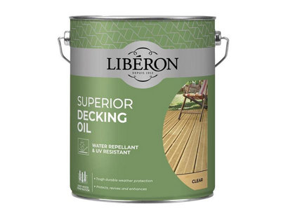 Liberon Superior Clear Decking Oil 5 Litre - Premium Timber Protection ...