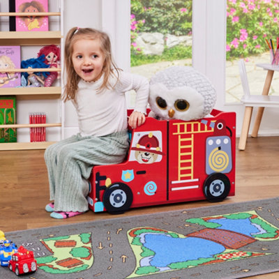 Liberty House Toys Kid's Fire Engine Toy Box