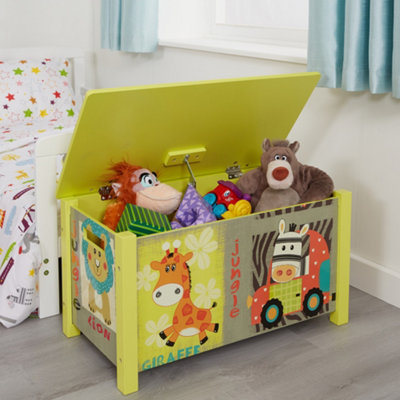 Liberty House Toys Kid's Green Safari Big Toy Box