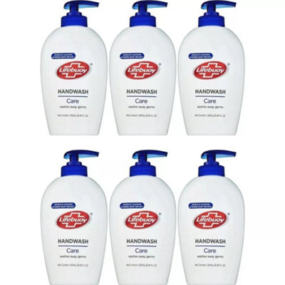 Lifebuoy Hand wash Care 250ml -Refresh and Protect x 6 | DIY at B&Q
