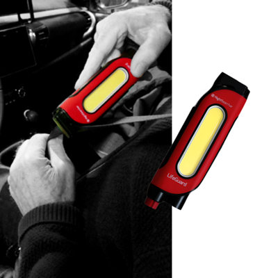LifeGuard - 5-in-1 Car Emergency Tool with LED Work Light and Torch ...