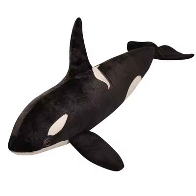 LIFELIKE ORCA WHALE PLUSH TOY SOFT STUFFED SEA ANIMAL DOLL, 70CM
