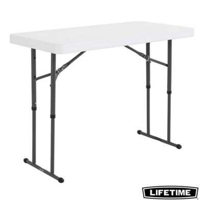 Lifetime 4-Foot Adjustable Height Table (Commercial) | DIY at B&Q