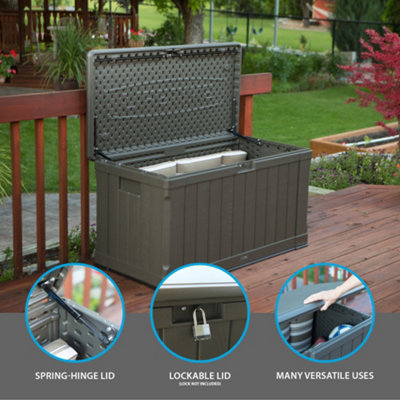Lifetime 4 Ft. x 2 Ft. Outdoor Storage Deck Box (439.11 L)