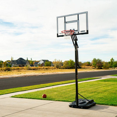 Lifetime 52-Inch (132 cm) Power Lift XI Portable Basketball Hoop System ...