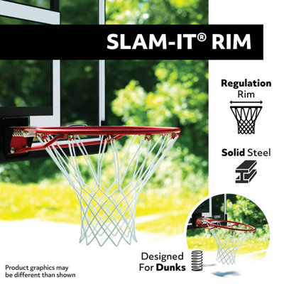 Lifetime 52-Inch (132 cm) Power Lift XI Portable Basketball Hoop System ...