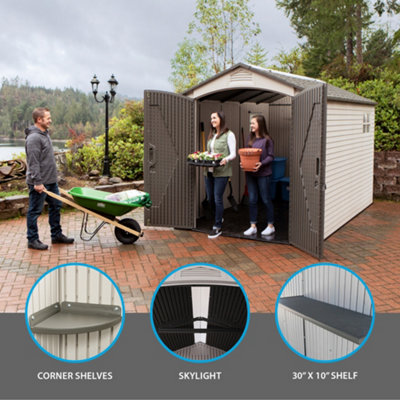 Lifetime 7 Ft. x 12 Ft. Outdoor Storage Shed