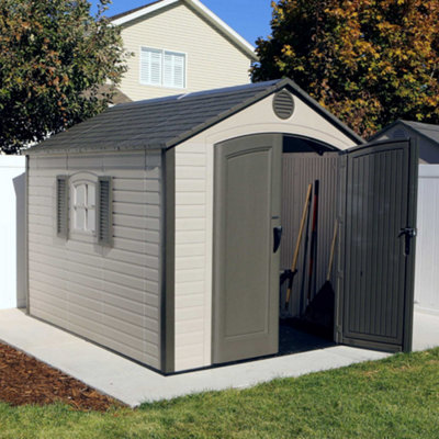 Lifetime 8x10ft Special Edition Heavy Duty Plastic Garden Shed | DIY at B&Q