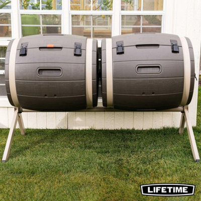 Lifetime Double Bin Rotating Composter (378 L)
