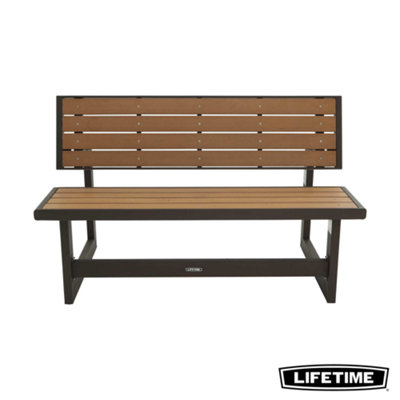 Lifetime Walnut Brown Convertible Bench