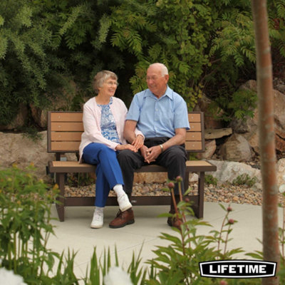 Lifetime Walnut Brown Convertible Bench