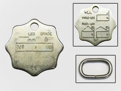 Lifting Chain Identification Tag and Link (Inspection Spare Grade 80)