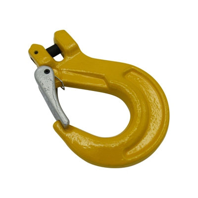 Lifting Clevis Sling Hook With Latch 10MM (Grade 80 3.15 Ton Chain ...