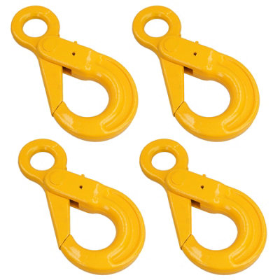 Lifting Eye Self Locking Auto Lock Sling Hook 3.15 Ton for 10mm Chain 4pc